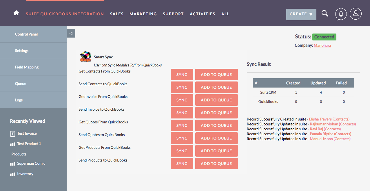 Quickbooks Suitecrm Integration Suitecrm Module
